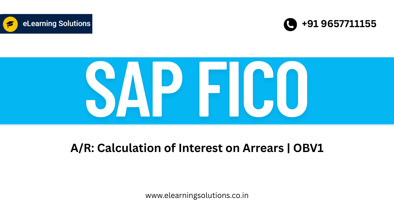 A/R: Calculation of Interest on Arrears | OBV1 - eLearning Solutions