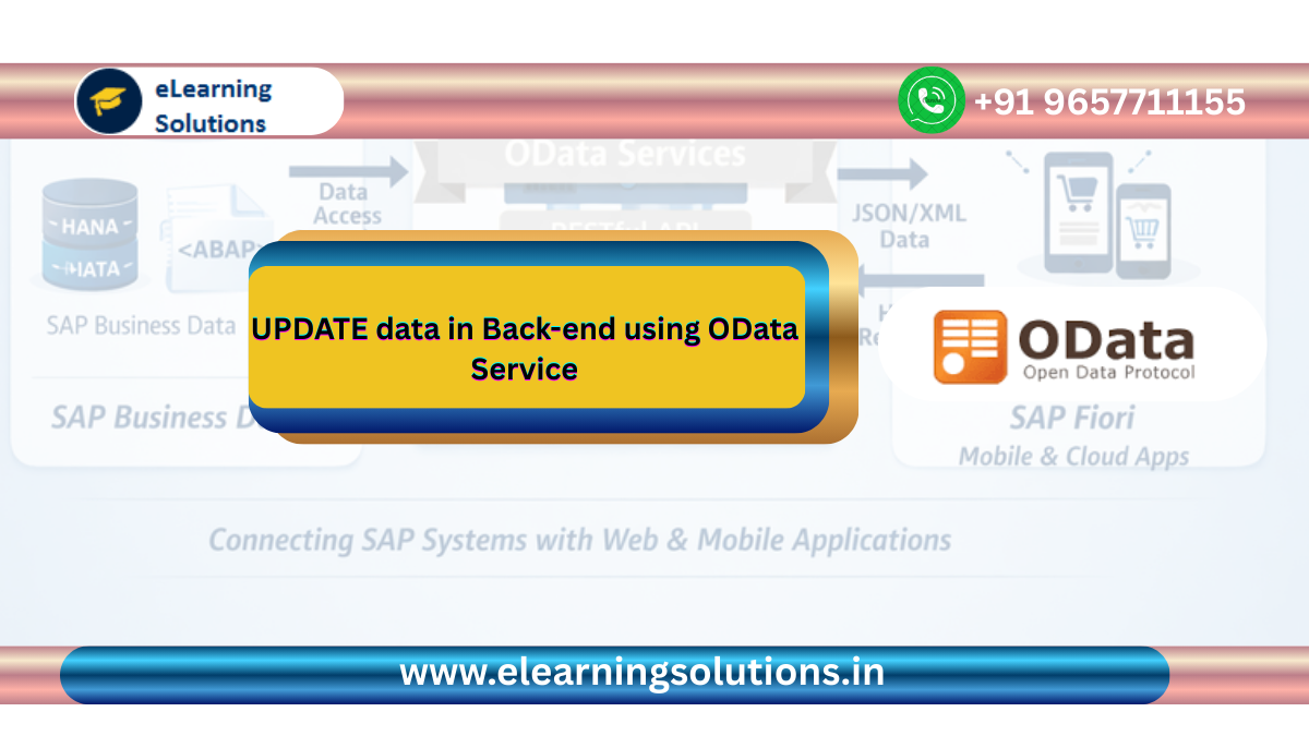 SAP OData Update Entity Tutorial